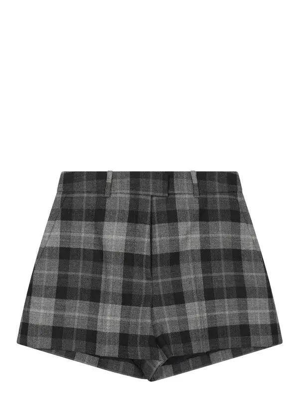 Dior Virgin Wool Tartan Shorts - Multicolor