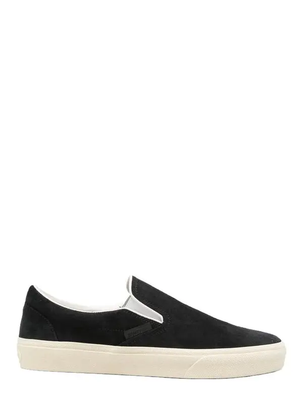 TOM FORD Calf Suede Slip-on Trainers - Black