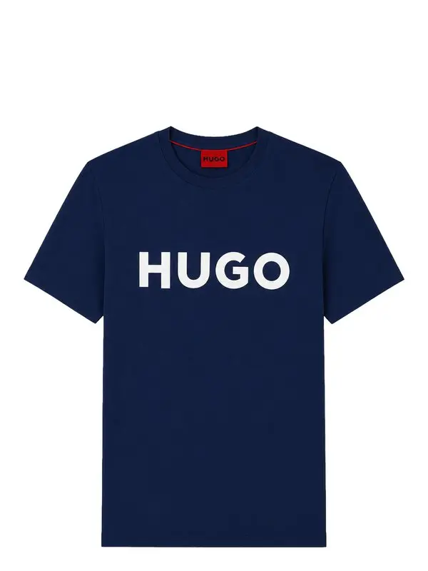 Hugo T-shirt Con Logo - Blue