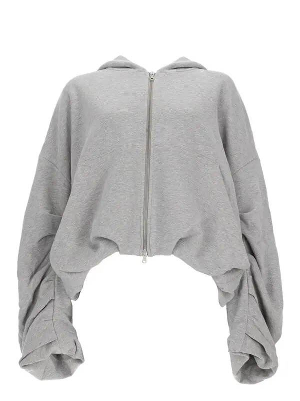 Dries Van Noten Cotton Zip Hoodie - Grey