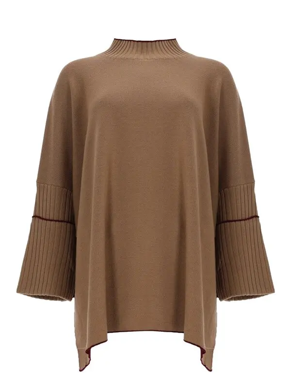 Herno Oversized Wool Knitwear - Brown