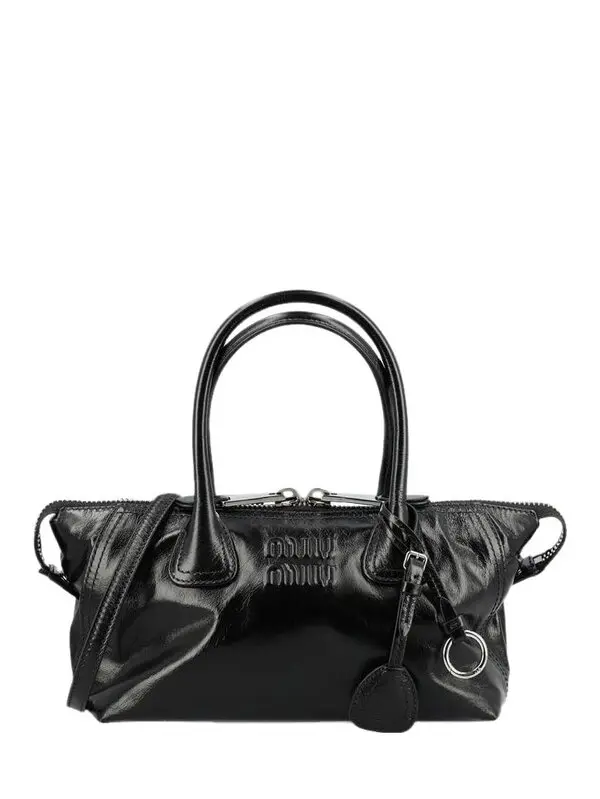 Miu Miu Leather Shoulder Bag - Black