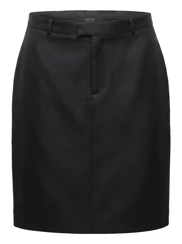 Gucci Silk Tailored Mini Skirt - Multicolor