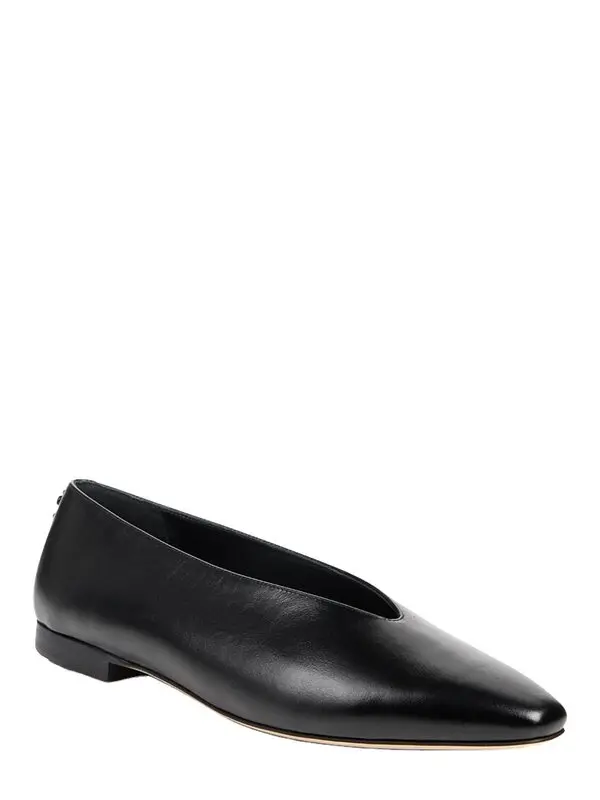 JIMMY CHOO Margot Leather Flats - Black