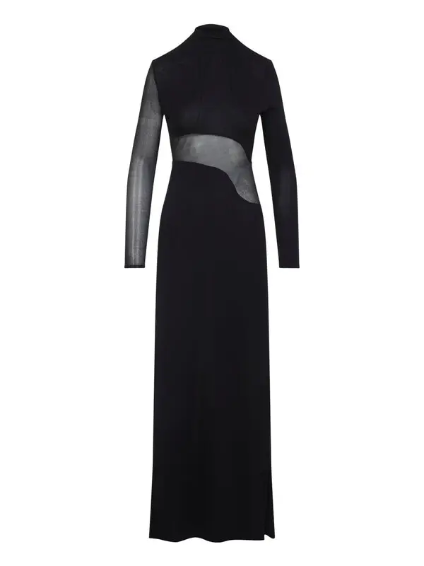Alaïa Bodycon Long Dress - Black