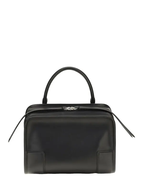 Loewe Medium Amazona 180 Calfskin Top Handle Bag - Black