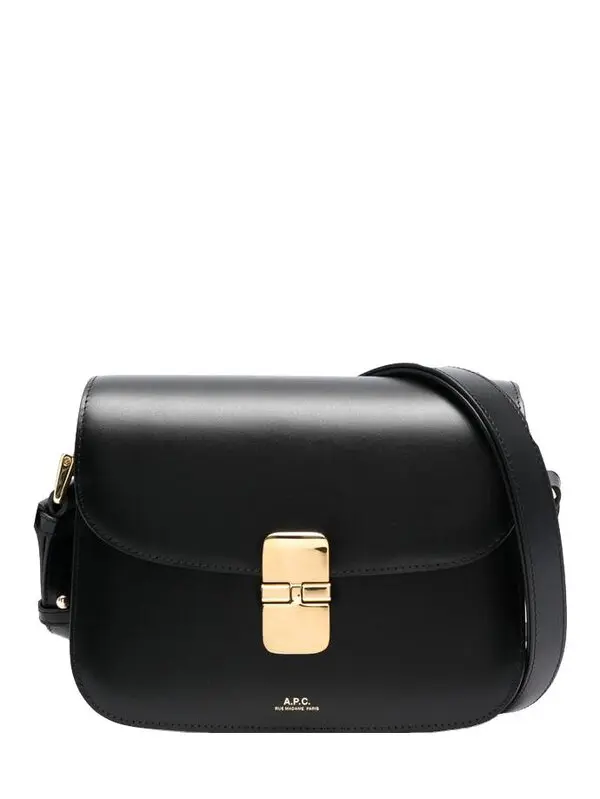 A.p.c. Leather Shoulder Bag - Black