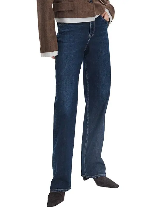 Rag & Bone Shea High-rise Stretch Full Straight Jeans - Luna