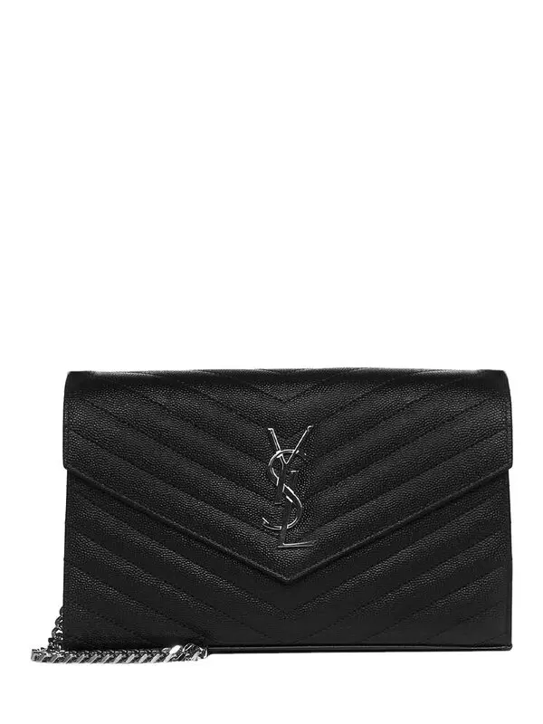 Saint Laurent Quilted Leather Wallet On Chain Bag - Multicolor