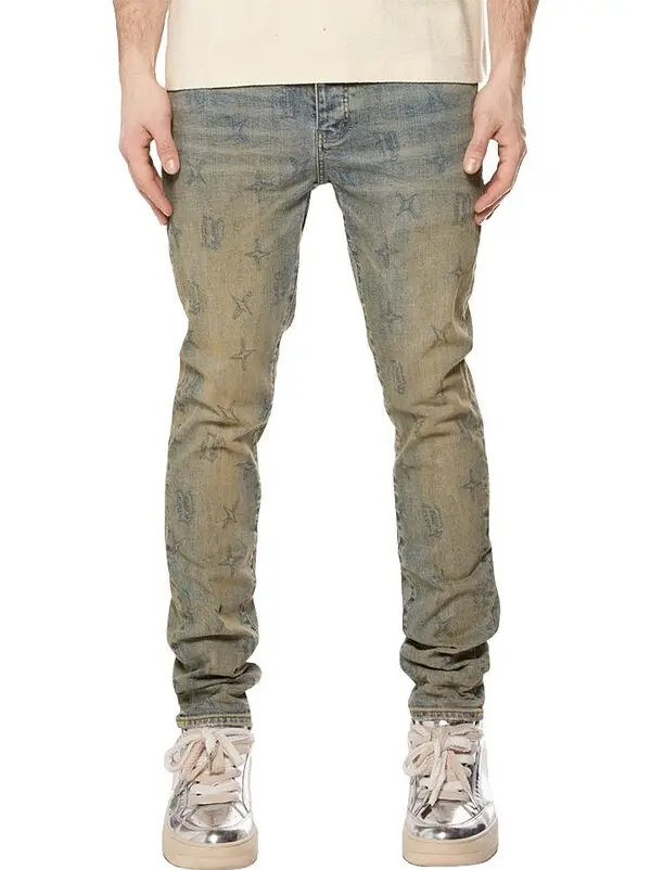 PURPLE BRAND Gothic Wire Skinny Fit Cotton Blend Jeans - Medium Indigo