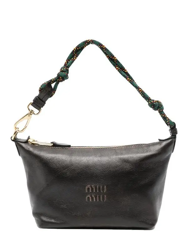 Miu Miu Nappa Leather Shoulder Pouch - Brown