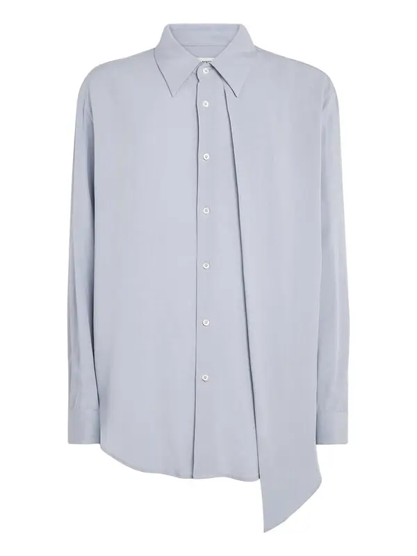 SYSTEM Asymmetrical Shirt - Blue