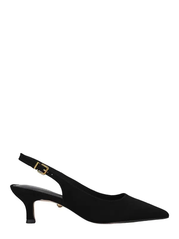 Kurt Geiger Suede Stepney Slingback Pumps - Black