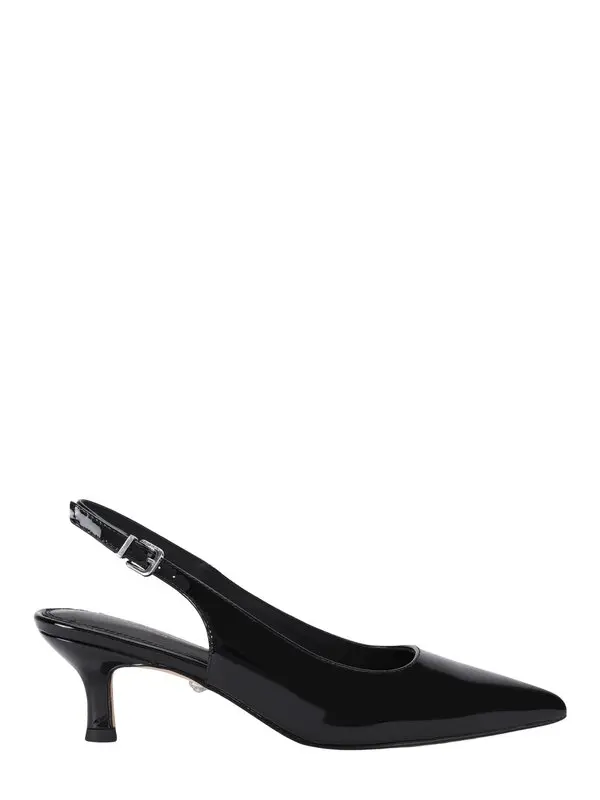 Kurt Geiger Patent Leather Stepney Slingback Pumps - Black