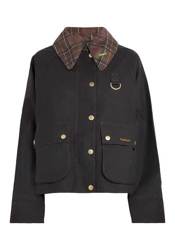 Barbour Waxed Cotton Icons Spey Jacket - Brown