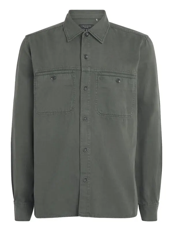 Rag & Bone Workwear Denim Shirt - Green