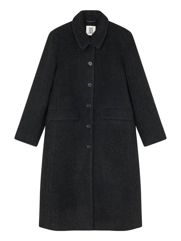 BY MALENE BIRGER Madera Midi Coat - Black