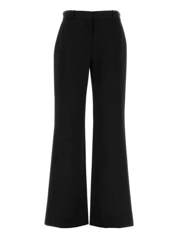 THE ROW Lind Wool Pant - Black