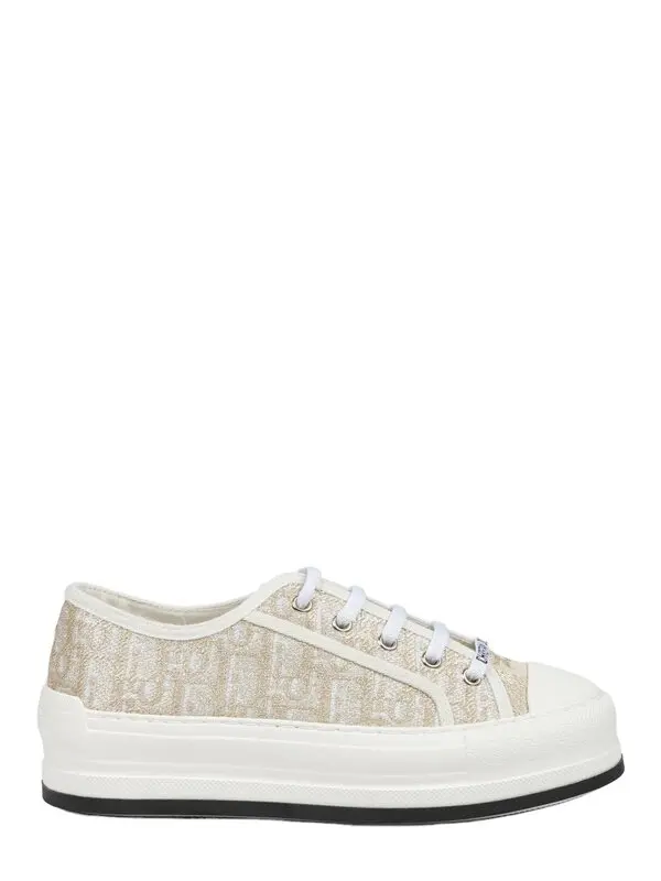 Dior Motif Logo Canvas Sneaker - Gold
