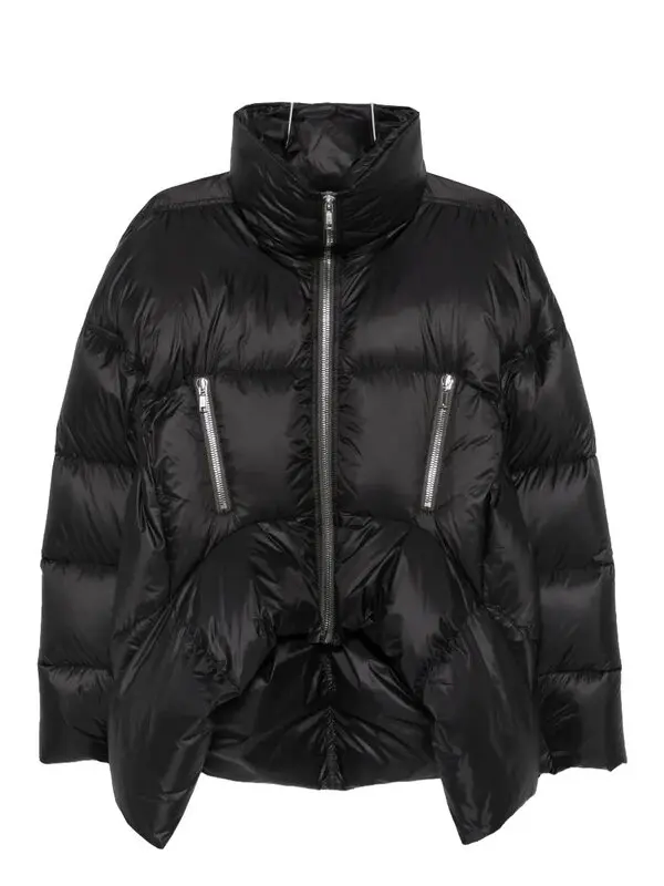 Rick Owens High-neck Down Jacket - Nero