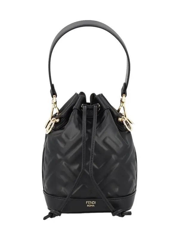 Fendi Mini Leather Handbag - Black
