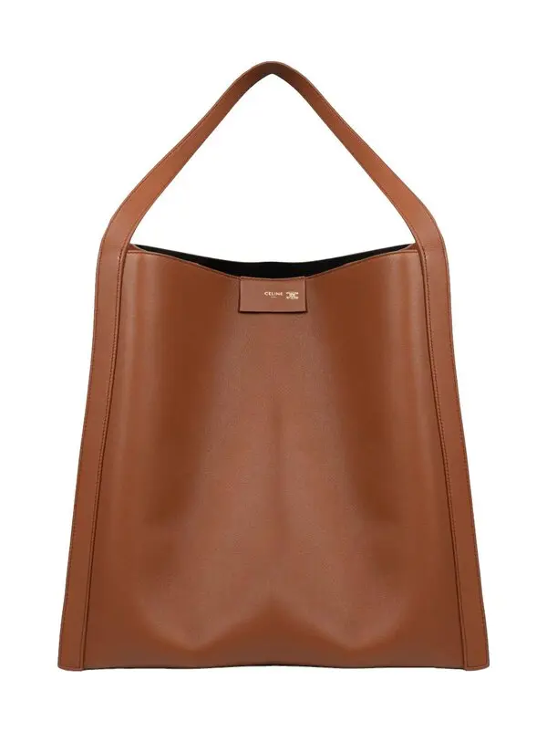 Celine Medium Leather Cube Bag - Buff