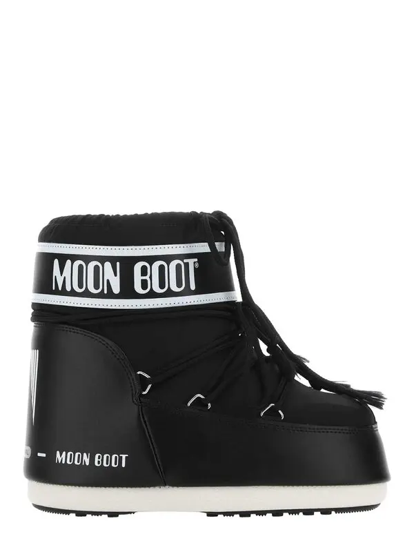 Moon Boot Icon Mini Low Ankle Nylon Boots - Black