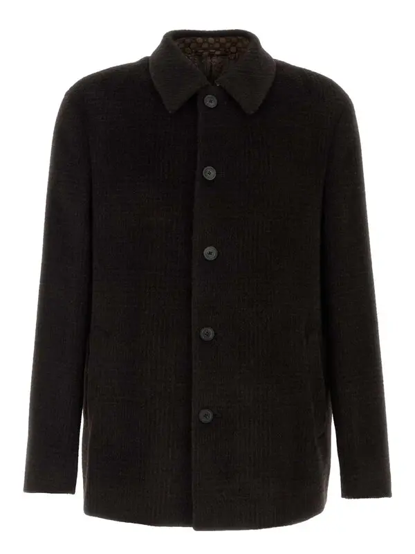 Etro Caban Wool-blend Overcoat - M0019