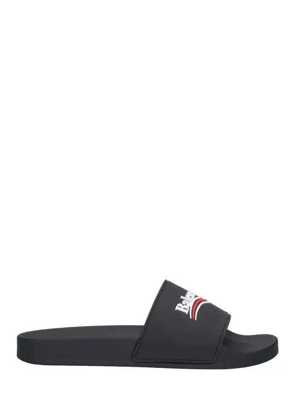 Balenciaga Thermoplastic Polyurethane Sandals - Black