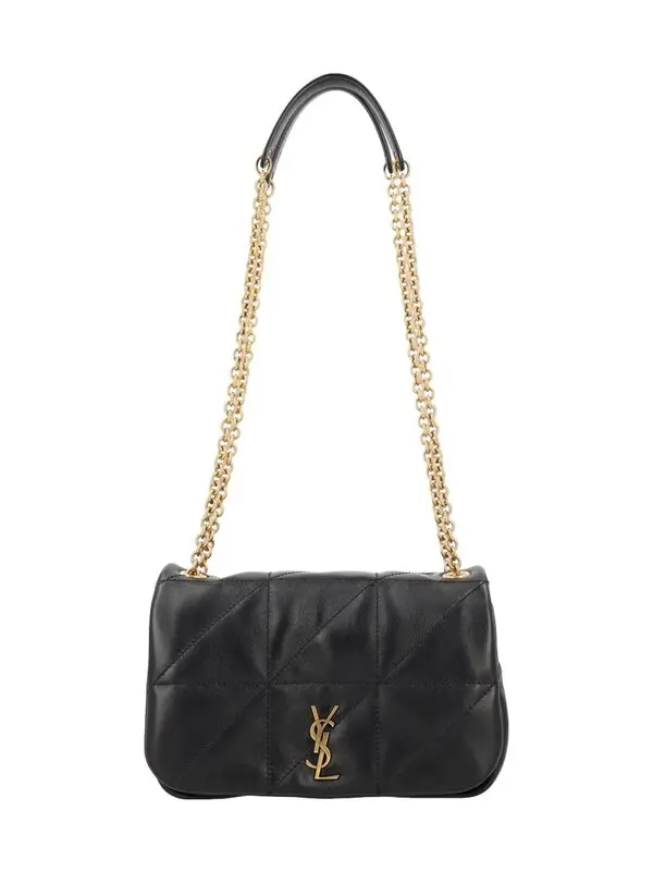 Saint Laurent Jamie Mini Crossbody Bag In Lambskin - Black