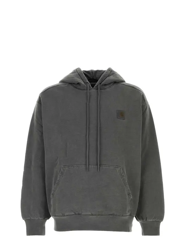 Carhartt Work In Progress Hooded Vista Cotton Sweatshirt - Grey