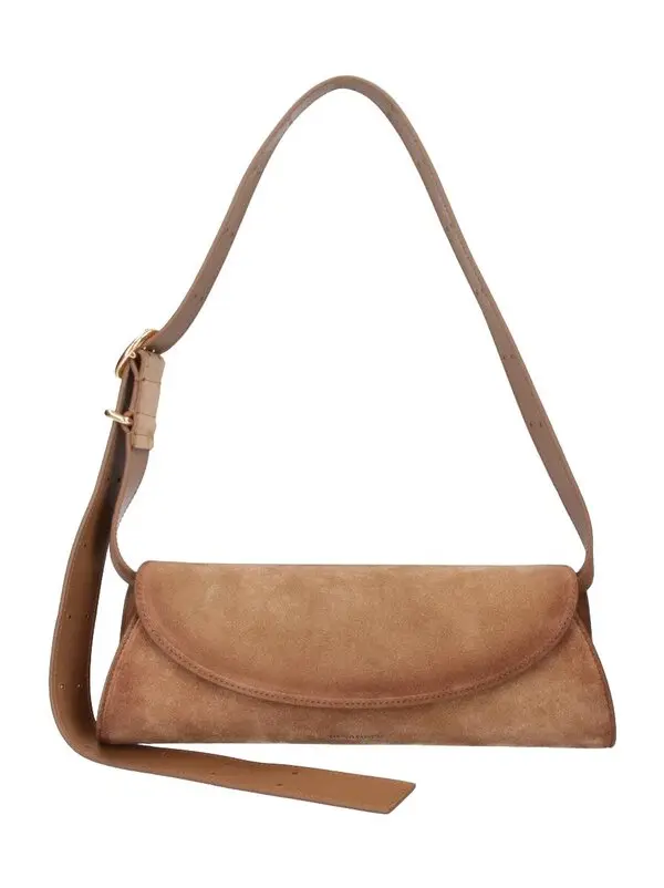 JIL SANDER Suede Shoulder Bag - Brown