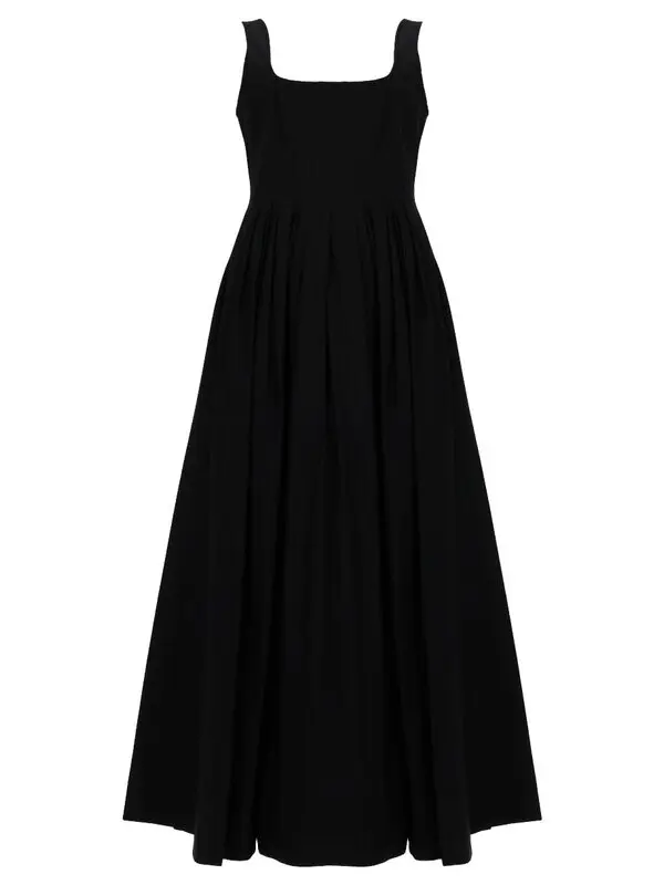 Sportmax Cotton Long Gown - Black