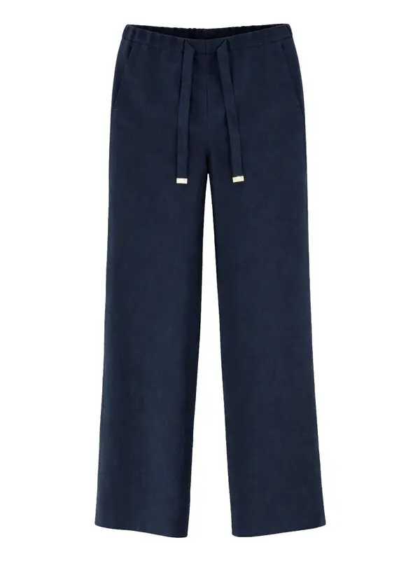 Max Mara Amedea Linen Trousers - Blue