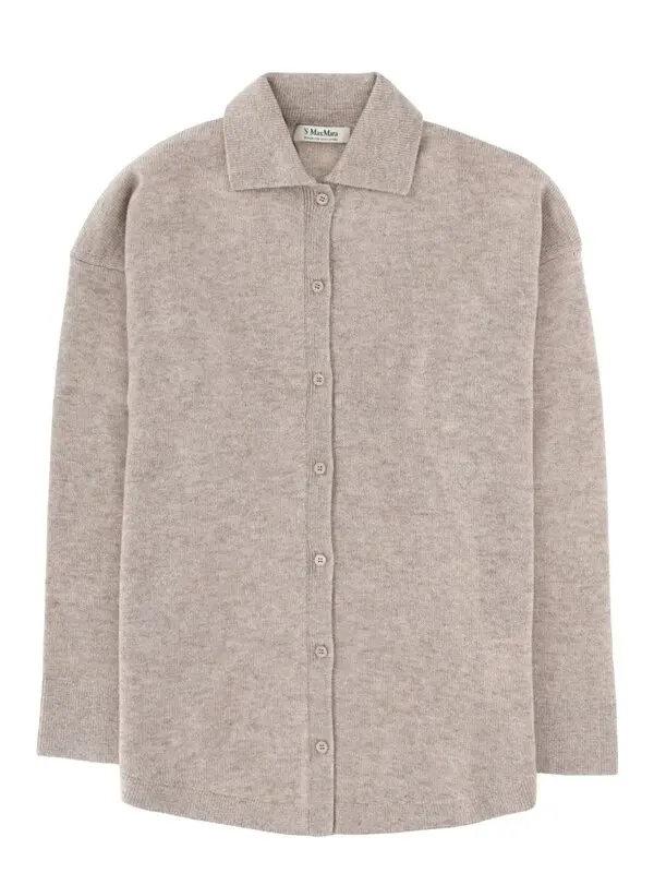 Max Mara Wool & Cashmere Pullover Sweater - Beige