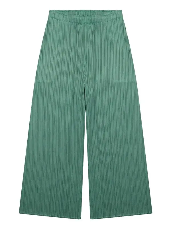Issey Miyake Pleated Trousers - Green