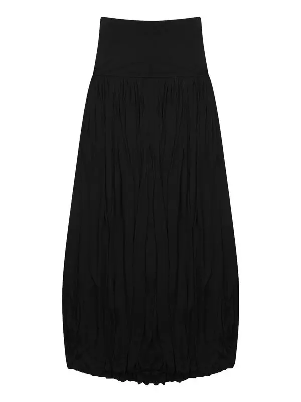 TOTEME Draped Midi Skirt - Black