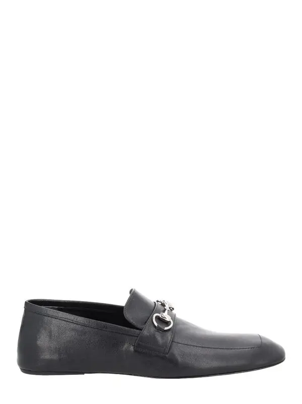Gucci Calf Leather Moccasin Loafers - Black