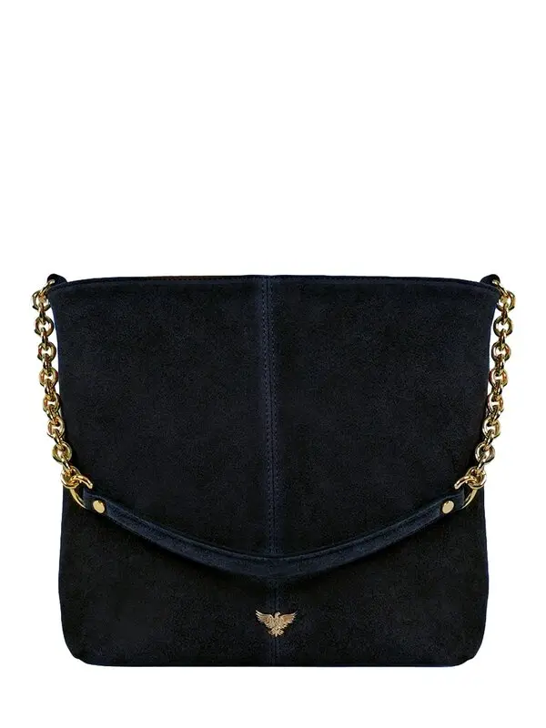 APATCHY LONDON The Izzie Suede Bag - Blue