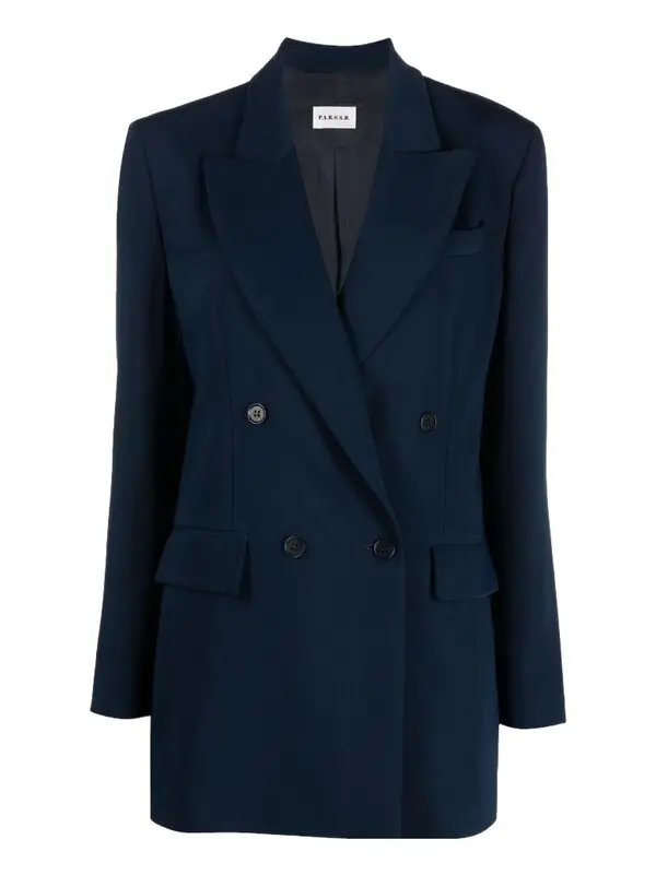 P.a.r.o.s.h Tailored Double-breasted Blazer - Black
