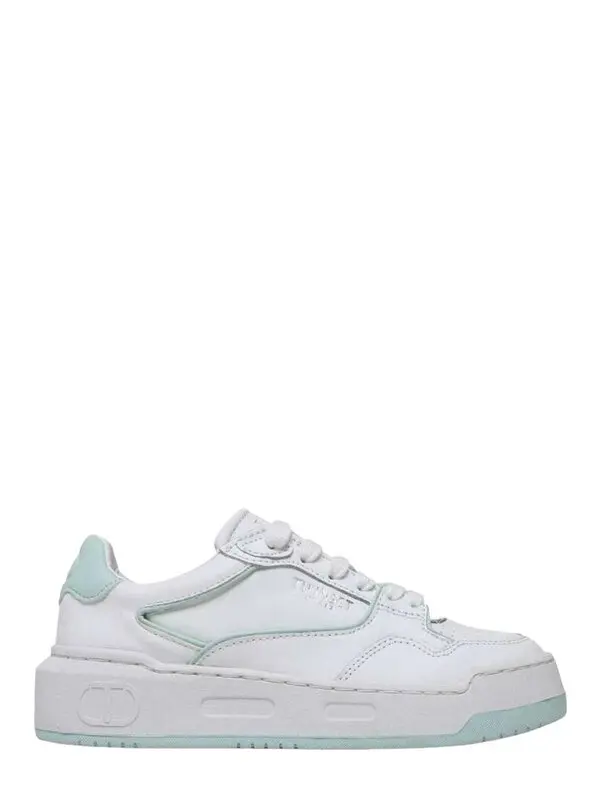TWINSET Logo Low-cut Chunky-sole Sneakers - White