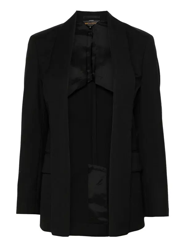 Comme Des Garçons Wool Shawl-lapels Blazer - Black