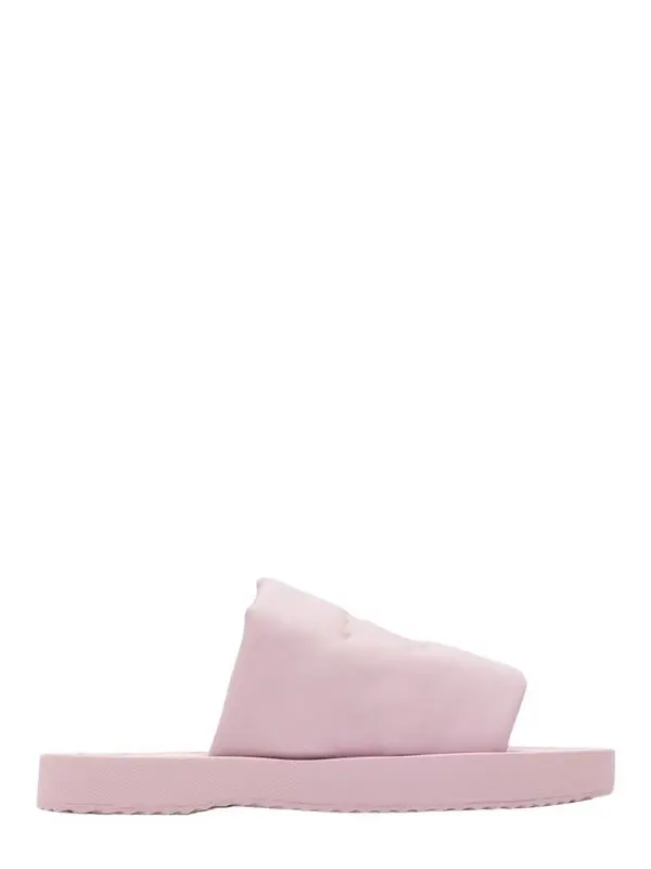 Burberry Ekd-debossed Leather Slides - Pink