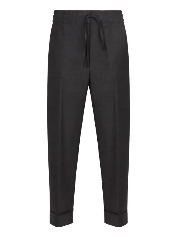 P.a.r.o.s.h Drawstring Wool Pants - Black