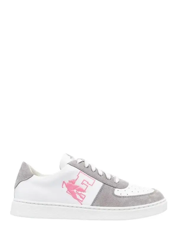 Etro Pegaso Leather Sneakers - White