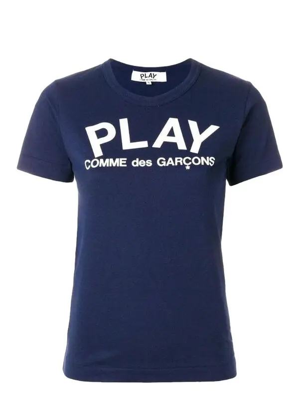 Play Comme Des Garcon Slim Fit Logo T-shirt - Blue
