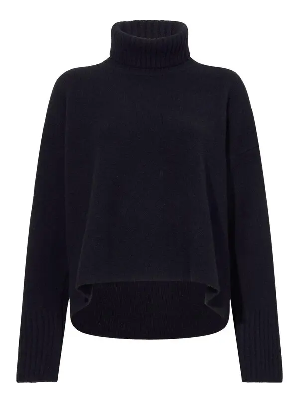Proenza Schouler Lofty Eco Cashmere Sandra Turtleneck Sweater - Black