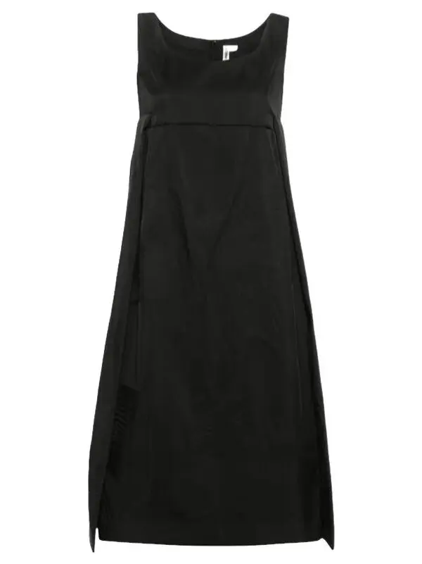 Comme Des Garçons Patterned-jacquard Sleeveless Dress - Black
