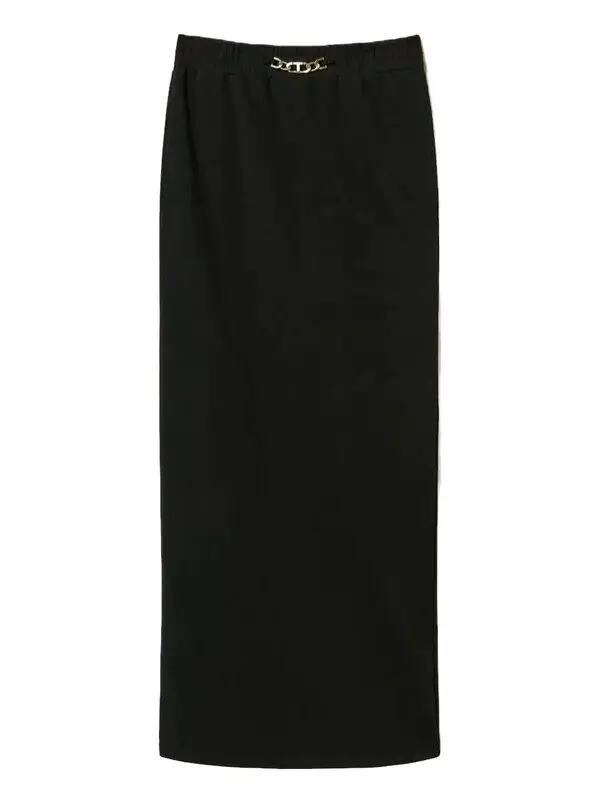 TWINSET Cotton Maxi Skirt - Black