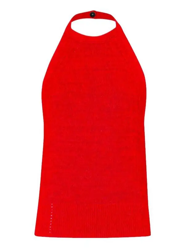 Proenza Schouler Leona Halter Top - Red